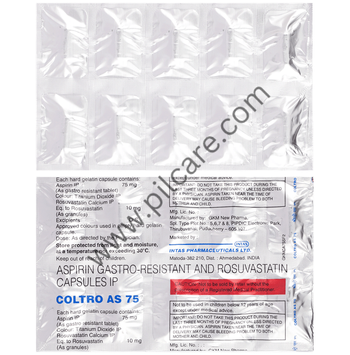 Coltro AS 10mg/75mg Capsule - N Chimanlal Enterprises
