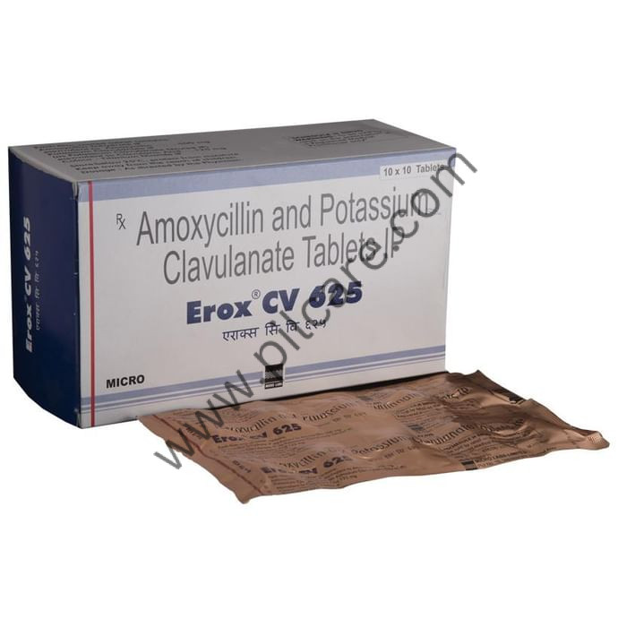 Erox CV 625 Tablet - N Chimanlal Enterprises