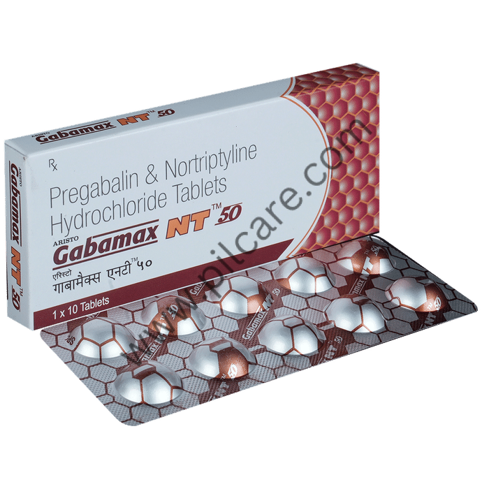 Gabamax NT 50mg/10mg Tablet - N Chimanlal Enterprises