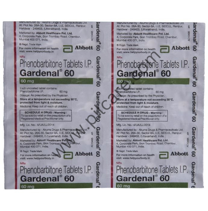 Gardenal 60 Tablet - N Chimanlal Enterprises