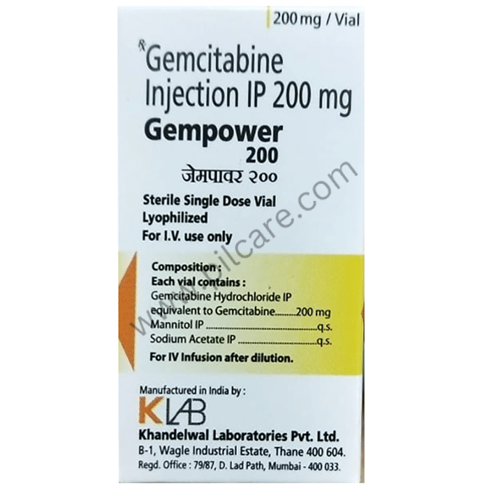 Gempower 200 Injection - N Chimanlal Enterprises