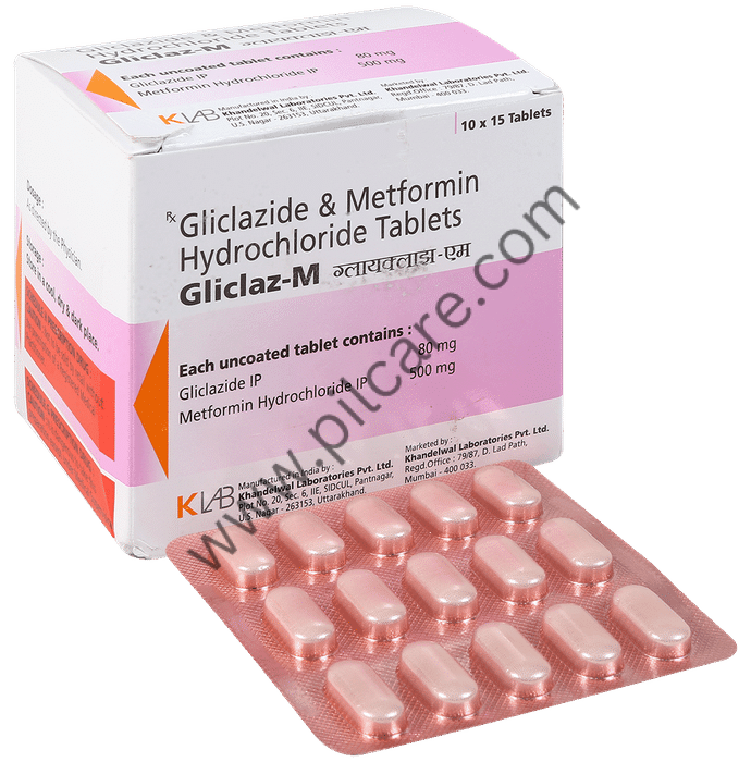 Gliclaz M 80 mg/500 mg Tablet - N Chimanlal Enterprises