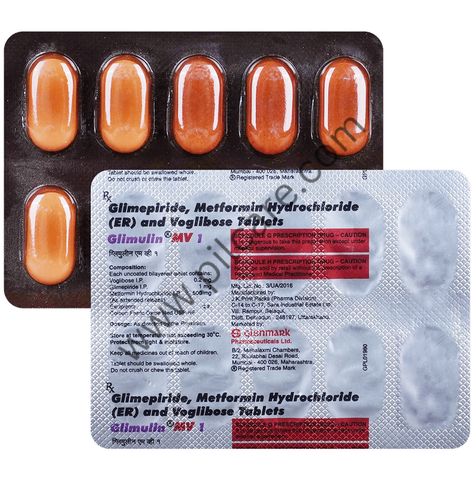 Glimulin MV 1 Tablet ER - N Chimanlal Enterprises