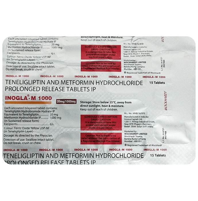 Inogla-M 1000 Tablet PR - N Chimanlal Enterprises