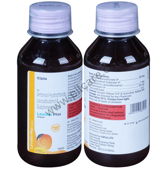 Levolin Plus Syrup Sugar Free Mango - N Chimanlal Enterprises
