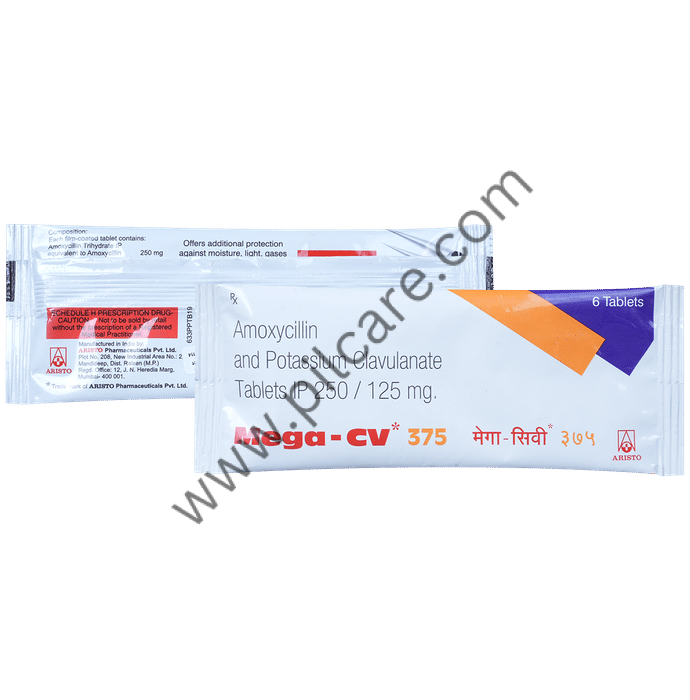 Mega-CV 375 Tablet - N Chimanlal Enterprises