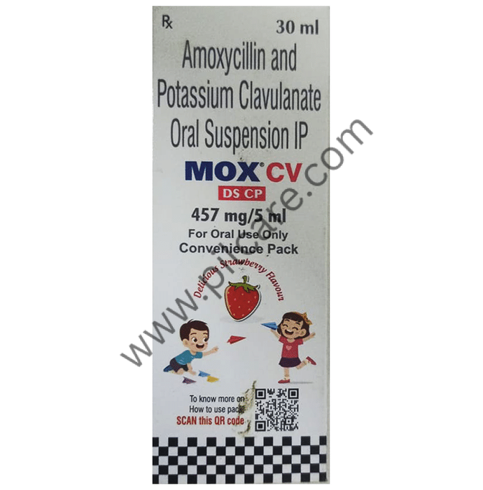 Mox CV DS CP Oral Suspension Delicious Strawberry - N Chimanlal Enterprises