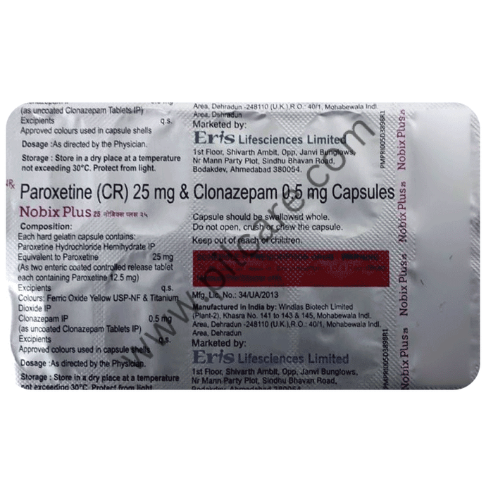 Nobix Plus 25 Capsule CR - N Chimanlal Enterprises