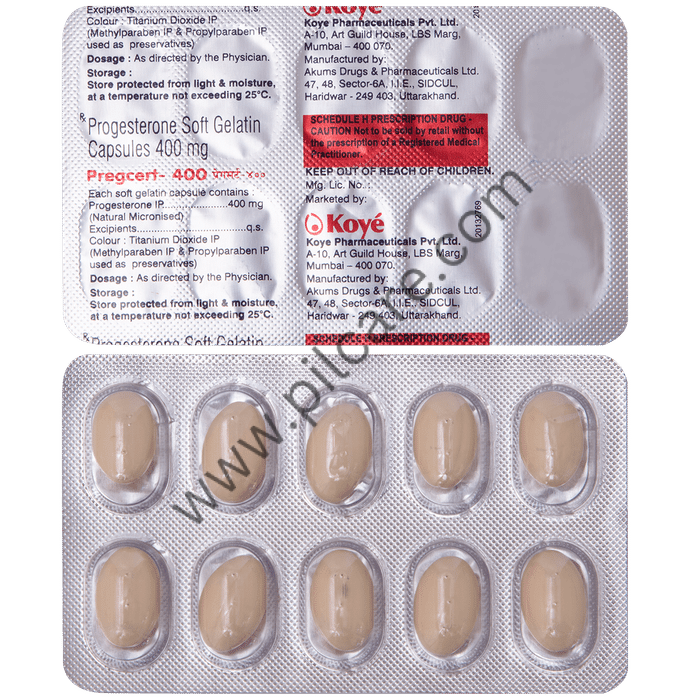 Pregcert 400mg Capsule - N Chimanlal Enterprises