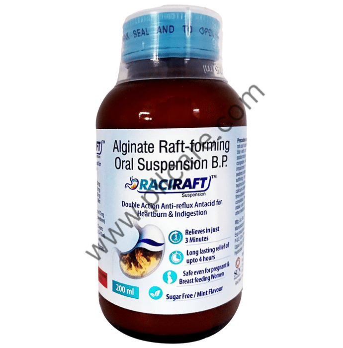 Raciraft Oral Suspension Mint Sugar Free - N Chimanlal Enterprises