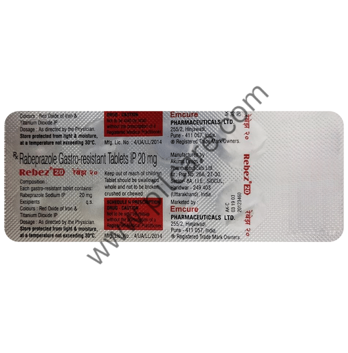 Rebez 20mg Tablet - N Chimanlal Enterprises