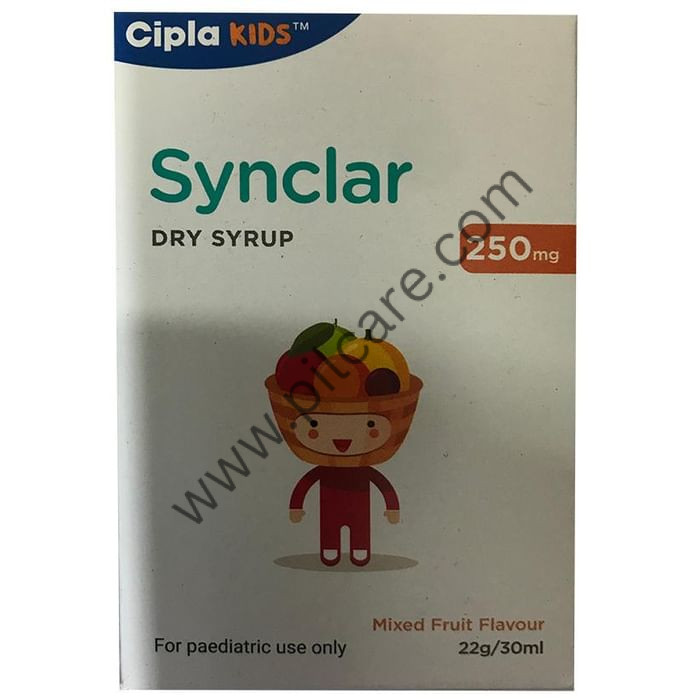 Synclar 250mg Dry Syrup Mixed Fruit - N Chimanlal Enterprises