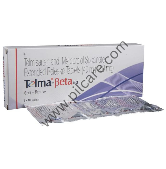 Telma-Beta 50 Tablet ER - N Chimanlal Enterprises