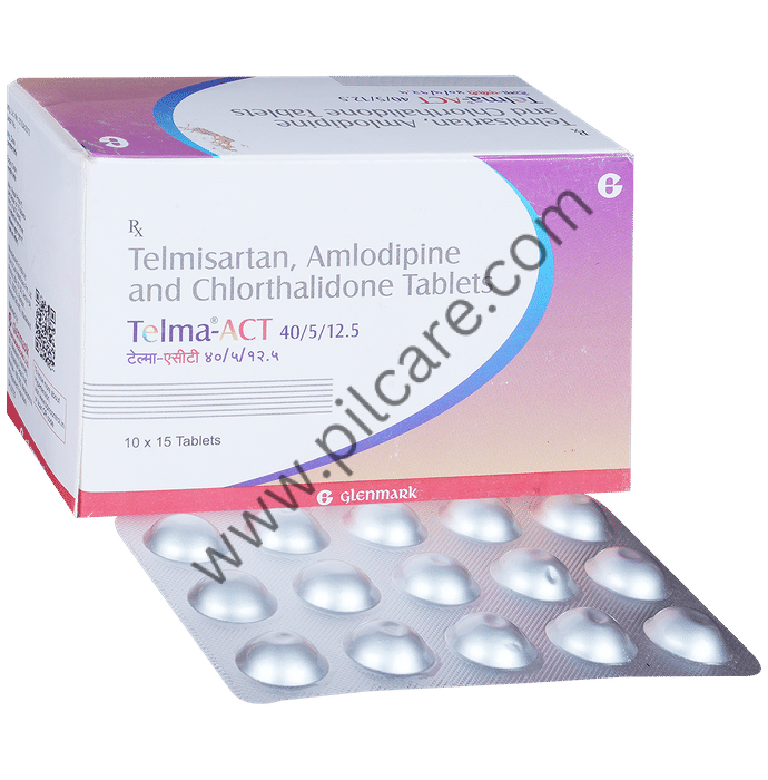 Telma ACT 40mg/5mg/12.5mg Tablet - N Chimanlal Enterprises