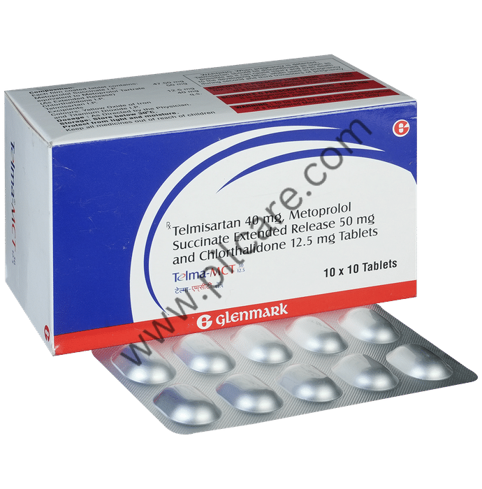 Telma-MCT 50/12.5 Tablet ER - N Chimanlal Enterprises