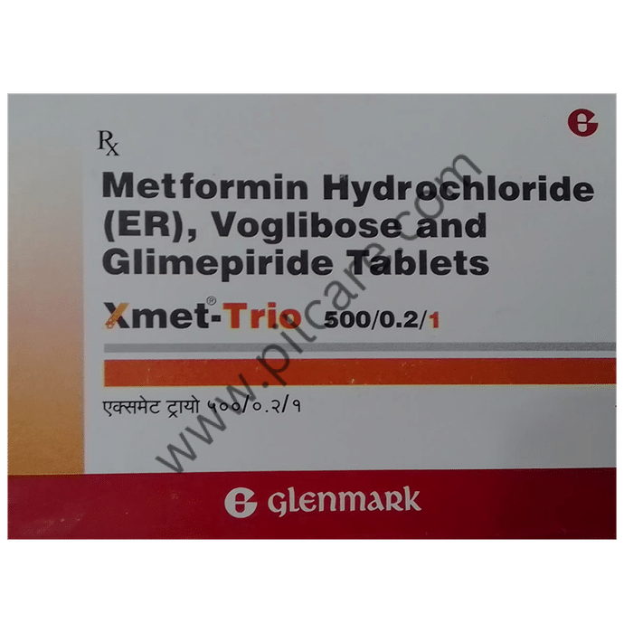 Xmet-Trio 500/0.2/1 Tablet ER - N Chimanlal Enterprises