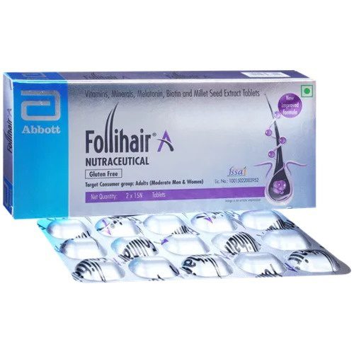 Follihair A Tablet Gluten Free - N Chimanlal Enterprises