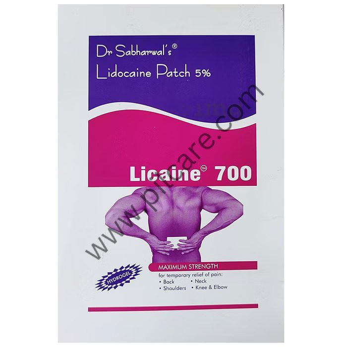 Licaine 700 - Lidocaine Patch - N Chimanlal Enterprises