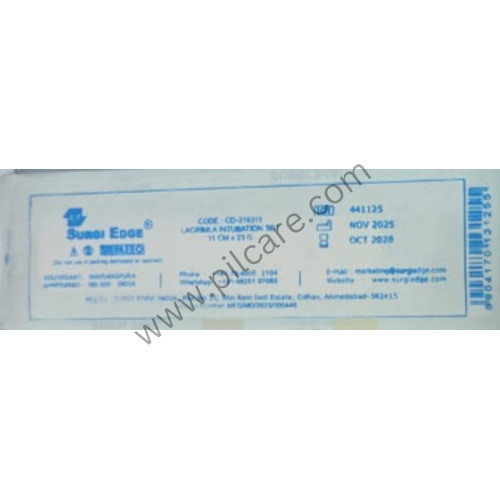 Surgi Edge Lacrimla Intubation Set 11 cm x 23 G - Lacrimal Intubation ...