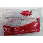BD Glide with TBL Ultra-Fine Needle Insulin Syringes U40 31G 6mm - N ...